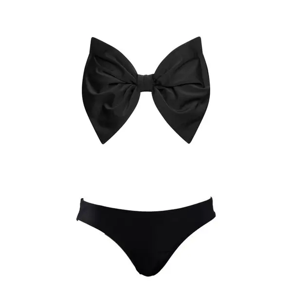 PAOLA AMADOR Bikini Bow - Black
