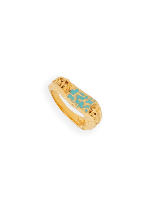 LAVANI JEWELS Geyser Turquoise Ring - Blue