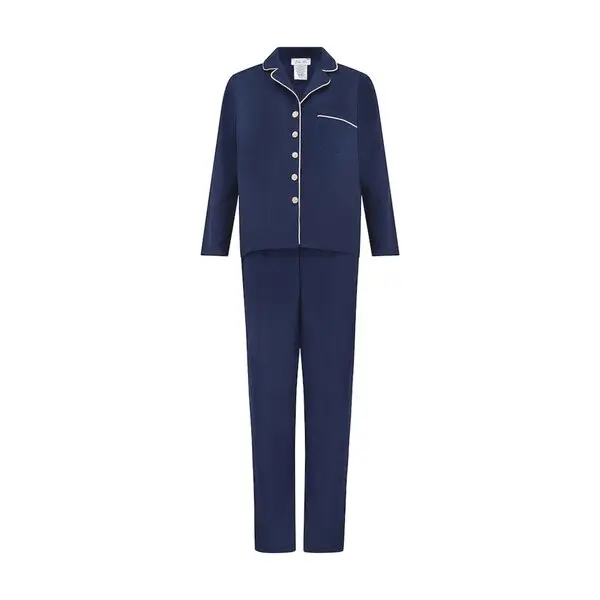 LULA-RU Cotton Pyjamas Navy - Blue