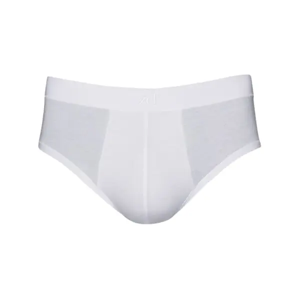 ZD ZERO DEFECTS Track Brief Organic Cotton Superior Comfort & Fit Color - White