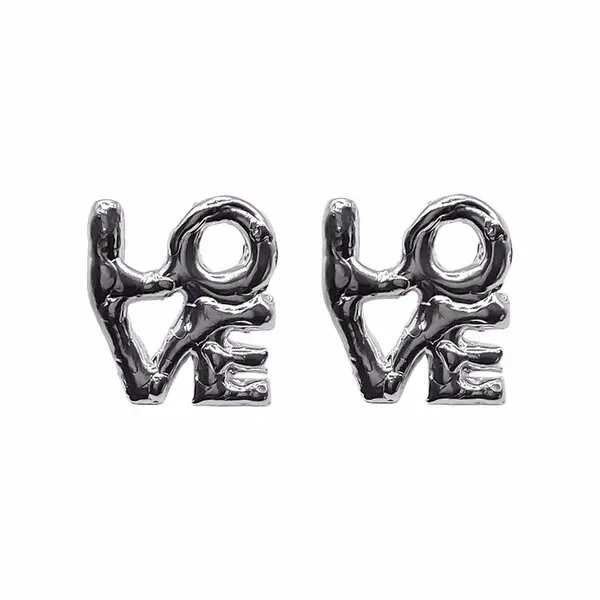 MOCA JEWELLERY Love + Love Earrings Sterling - Silver