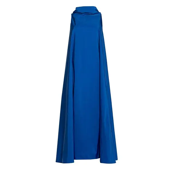 BIANCA POPP Bell Dress Long In Taffeta - Blue