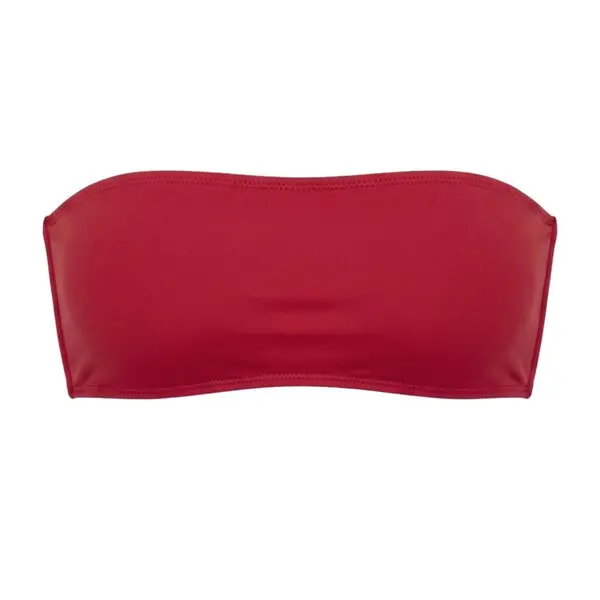 ACQUA PURA Coco' Strapless Bikini Cherry Top Cereza - Red
