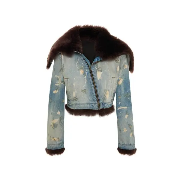 MAISON SEL Airi Denim Jacket - Blue