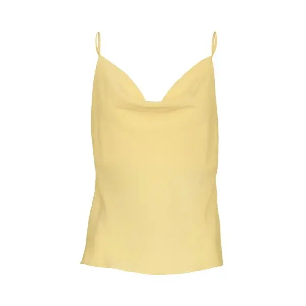 Mionè Slip Blouse With Draped Detail Butter - Yellow