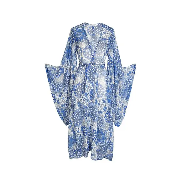 JENNAFER GRACE Mystic Mandala Kimono - Blue
