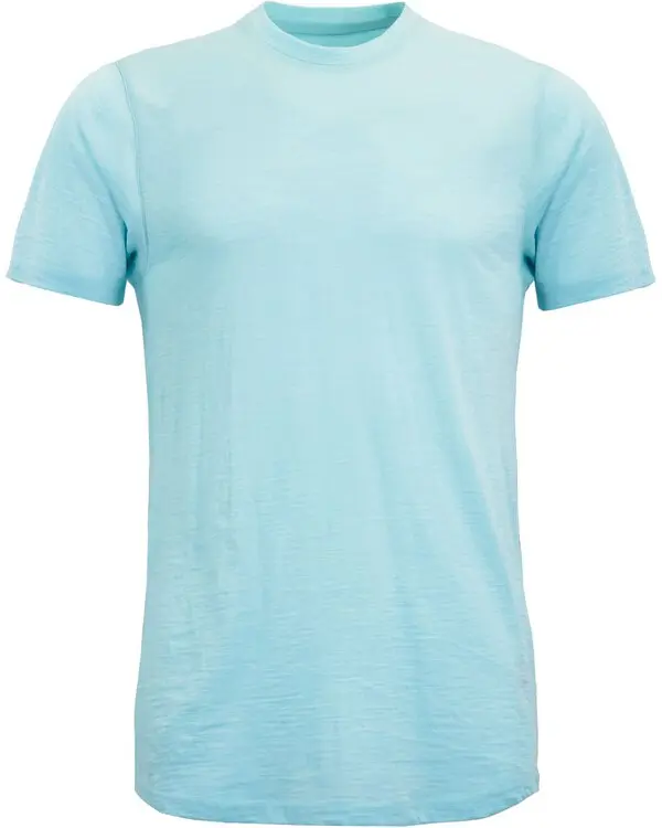 LORDS OF HARLECH Cassius Merino Jersey Crew Neck Shirt Spearmint - Green