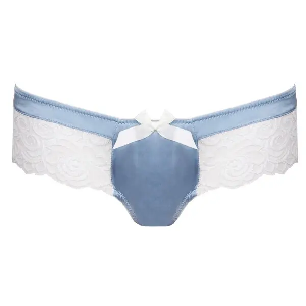 EMMA HARRIS Signature Sky Skirted Thong - Blue