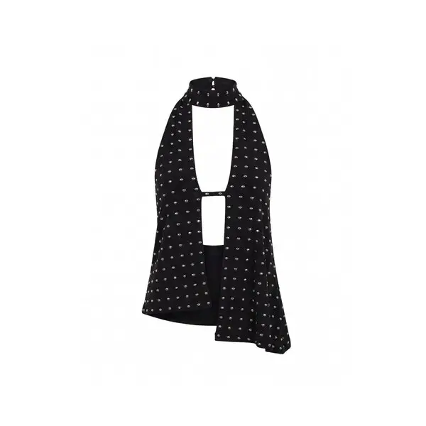 KHELA THE LABEL Keep Watching Top Studded - Black