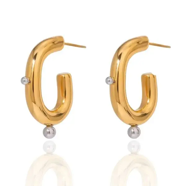KYBELE STUDIO Gold / Silver Dazzling Earrings In Gold & Silver - Gold/silver