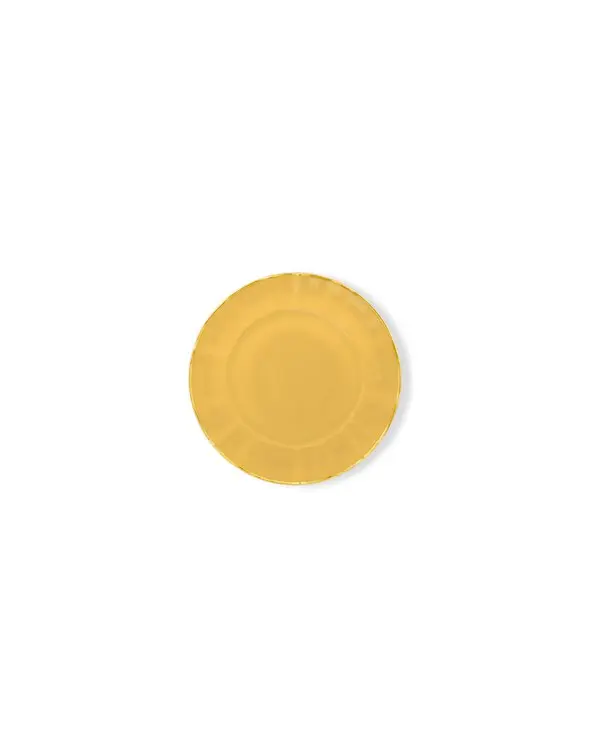 Mojjere Fine Porcelain Dessert Plate Papaya Color Design - Orange