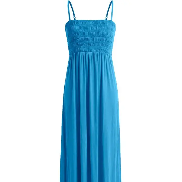 JJWINKS Bra-free Smocked Modal Maxi Dress Riviera