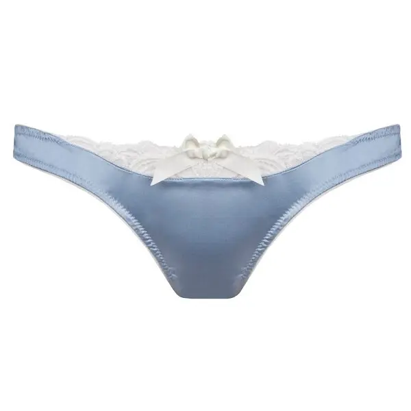 EMMA HARRIS Signature Sky Skinny Thong - Blue