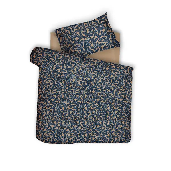 DECOFLUX HOME Neutrals Sateen Bed Linen Set Jaquard Oud - Blue