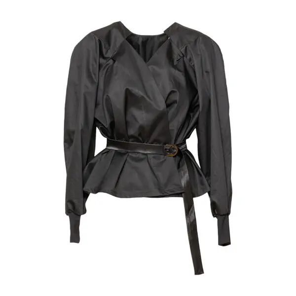 ARTISTA Sarah V-neckline Blouse - Black