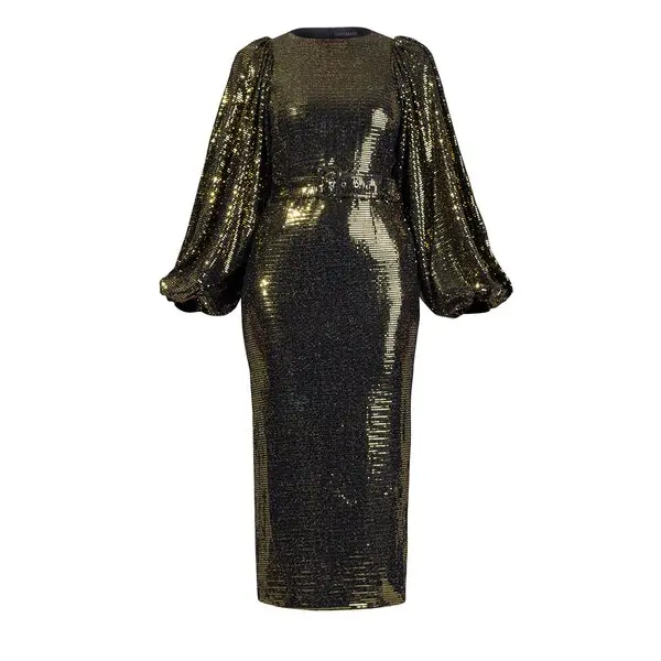MEEM LABEL Willow Sequin Dress - Gold
