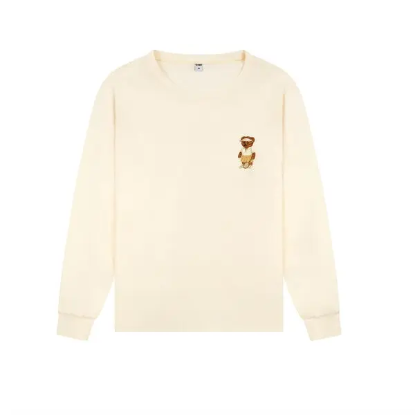 RAVE ON TREND Teddy Icon Long Sleeve - White