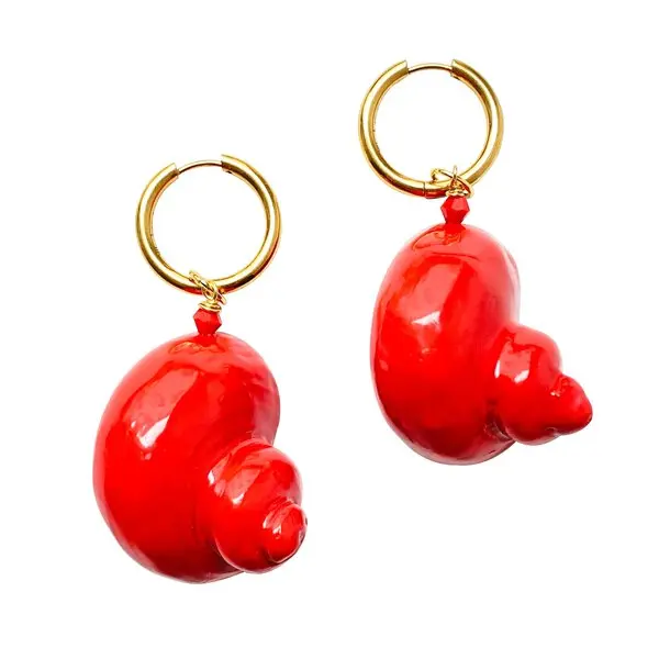 SMILLA BRAV Earrings Sienna - Red