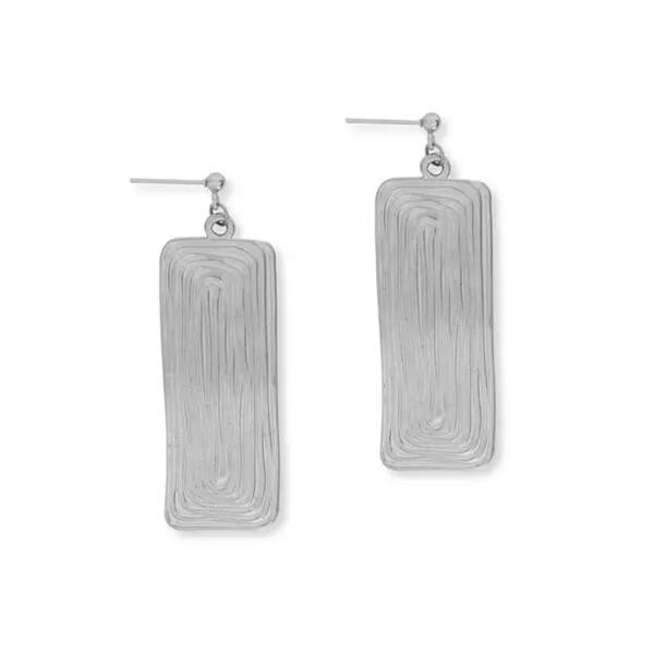 A WEATHERED PENNY Palma Earrings - Silver
