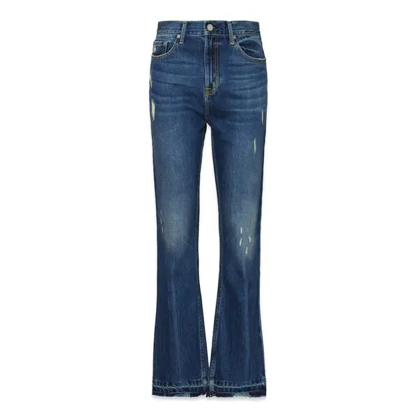 NOEND Farrah Kick Flare Jeans In Tulsa - Blue