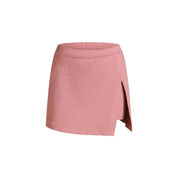 KNOWN SUPPLY Asymmetrical Cotton Skort Westbrook Blossom - Pink