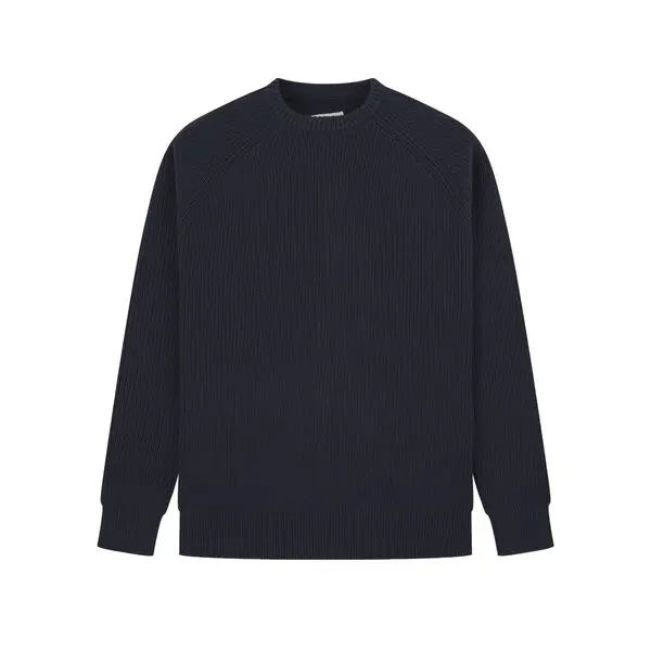 USKEES Crew Knit Jumper Midnight - Blue
