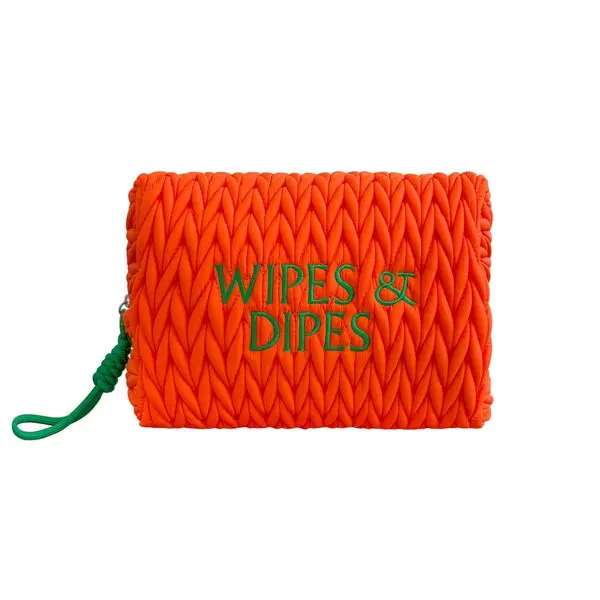 LILLY LOVES Wipes & Dipes Cosmetic Bag - Orange