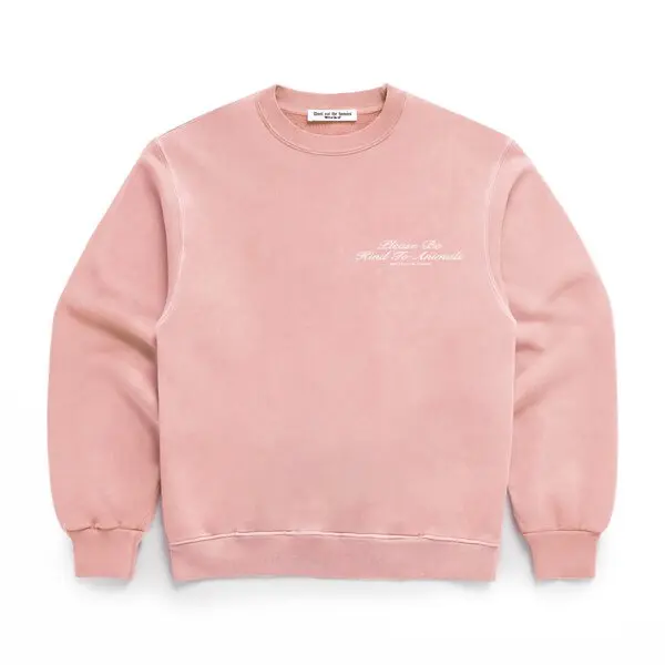 DONT EAT THE HOMIES Be Kind Crewneck - Pink