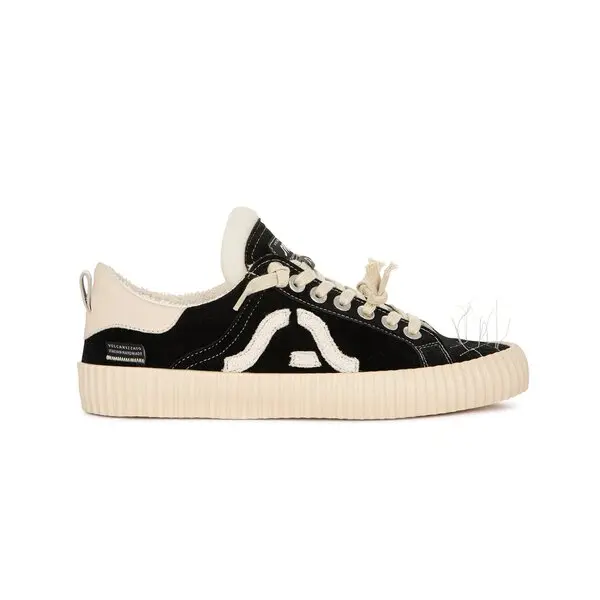 SPRINGA | UNIQUE VULCANIZED SNEAKERS ITALIAN HANDMADE Wavy Suede Embroidery Sneakers