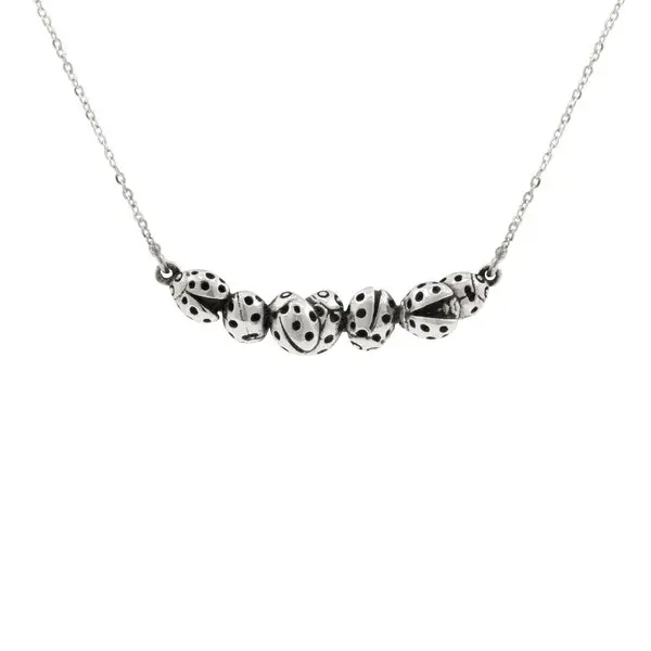 LEE RENEE Loveliness Of Ladybirds Necklace - Silver