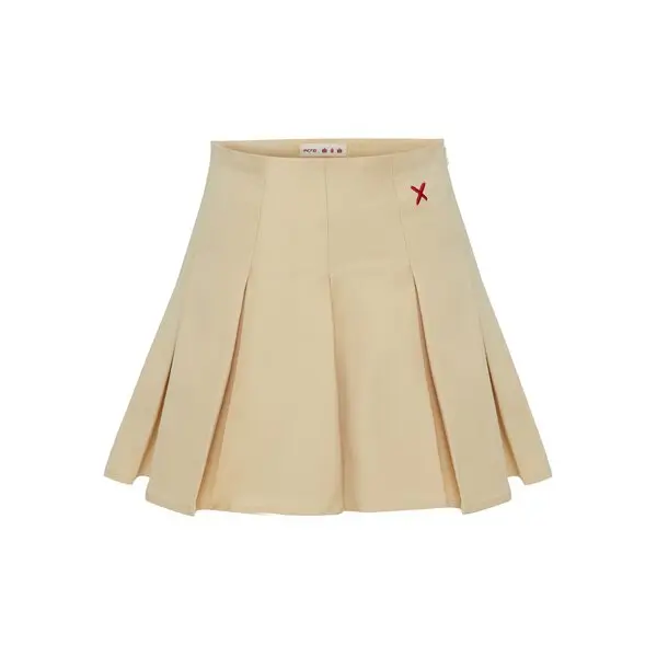 PCFG Neutrals Pleated Skirt Chino - Green