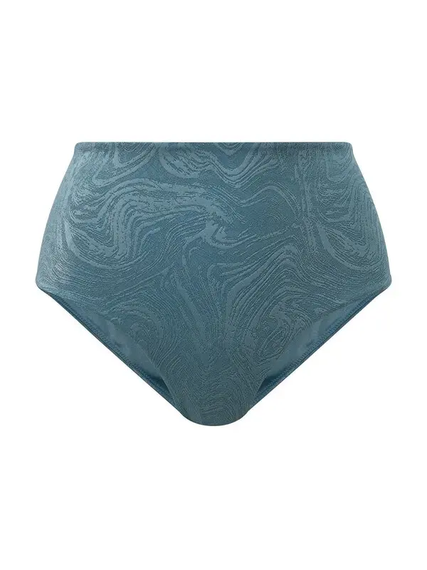BAÍAH Mattina Bikini Bottom Teal Cloud