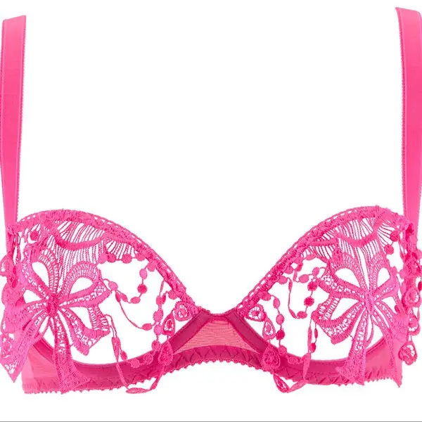 BELLE ET BON BON Limited Edition Crystal Bisoux Bra - Pink