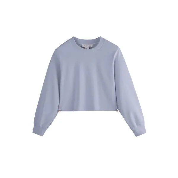 SUPESU Cubby Sweater, Cropped Calm - Blue