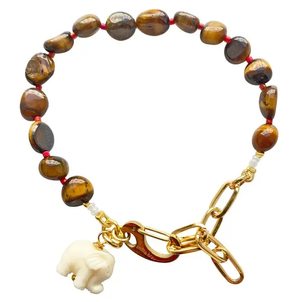 SMILLA BRAV Simson Tiger Eye Bracelet - Brown