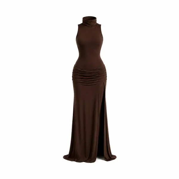 MAISON DE GALA Isadora Mocha Gown