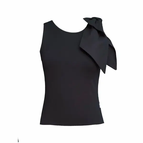 FROCK TALES Brook Top With Bow - Black