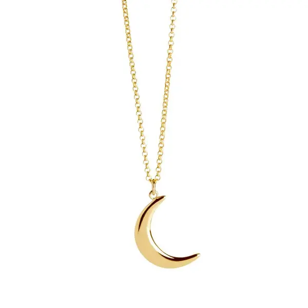 MURU Crescent Moon Necklace - Gold