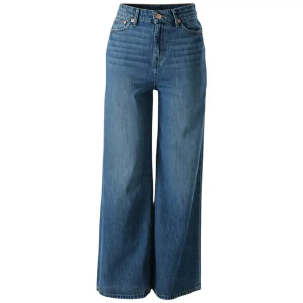 HER & GLORY Rosie Wide Leg In Empire Indigo - Blue