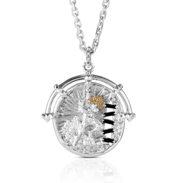 KASUN LONDON Long Lost Traveller Pendant - Silver