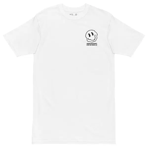 ANCHOR & CREW Gustatory Originals Have A Nice Day Heavy Cotton Embroidered T-shirt - White