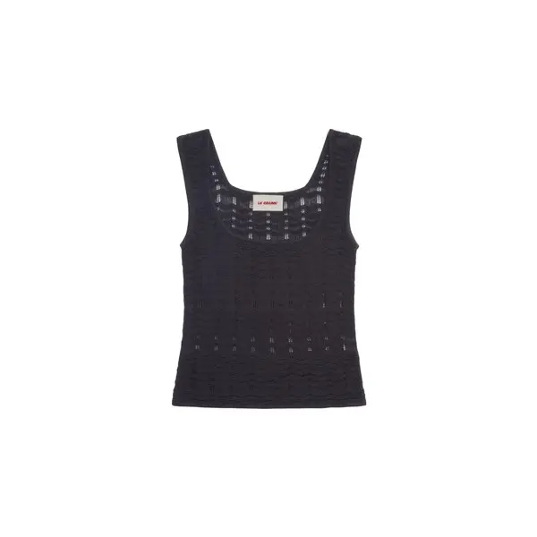 LA GRANNI Marsito Zig-zag Knit Top