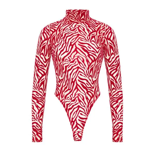 PERILLA Kylie Bodysuit Long - Red
