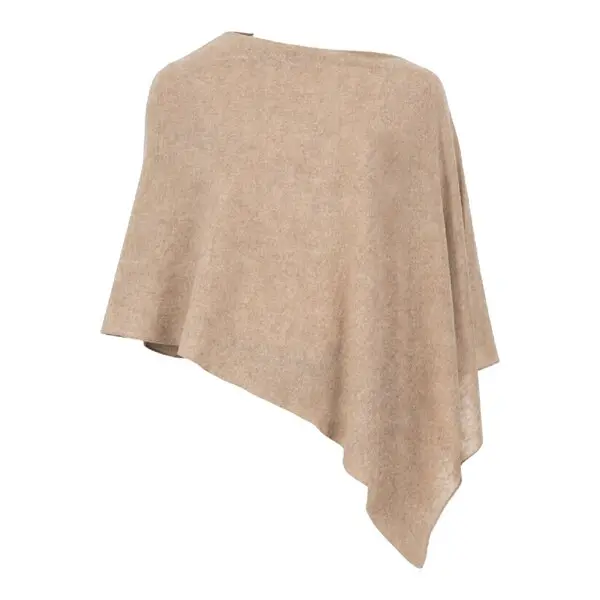 I ROCCHI CASHMERE Neutrals ’s Pure Cashmere Lightweight Poncho