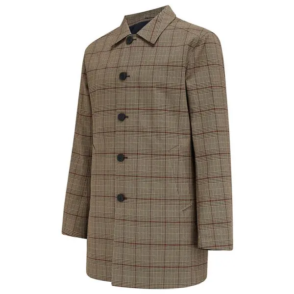 GUARDS LONDON Robertson Reversible Raincoat Check - Black