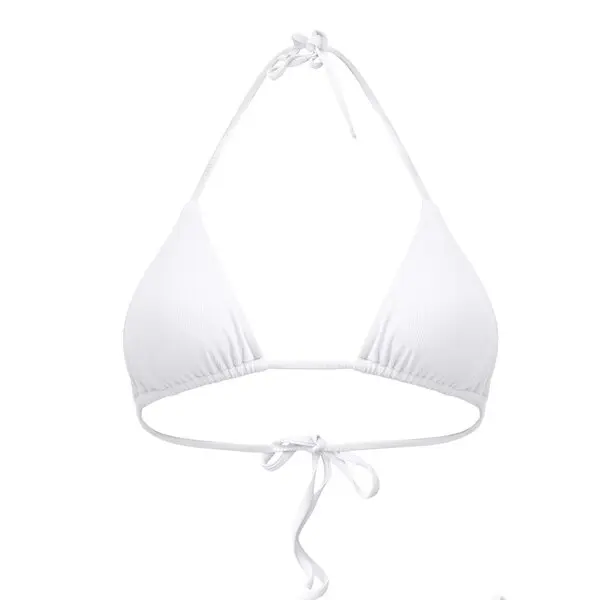 MIHARO Yara Triangle Bikini Top - White