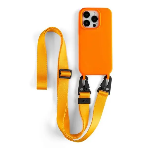 Cordée Cases Carabiner Phone Case, Crossbody Phone Strap Set Magsafe - Orange