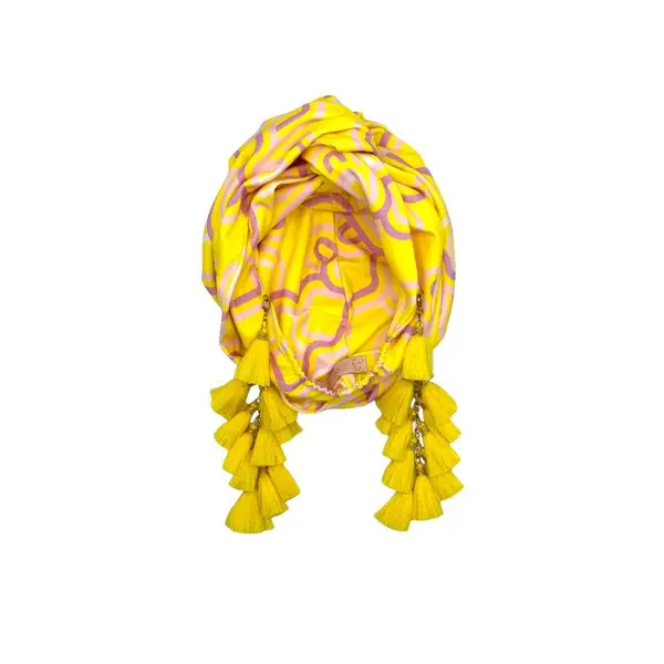 JULIA CLANCEY Lydy Organic Chacha Turban -limon