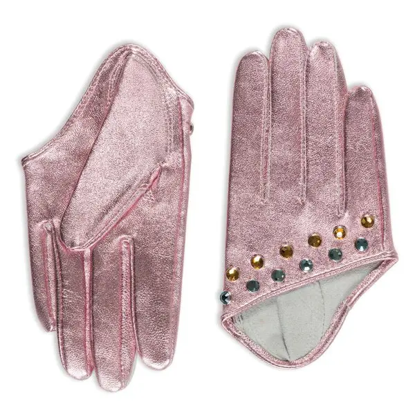 BLACK CAKE Starlight Crystal Finger Gloves – Electric - Pink