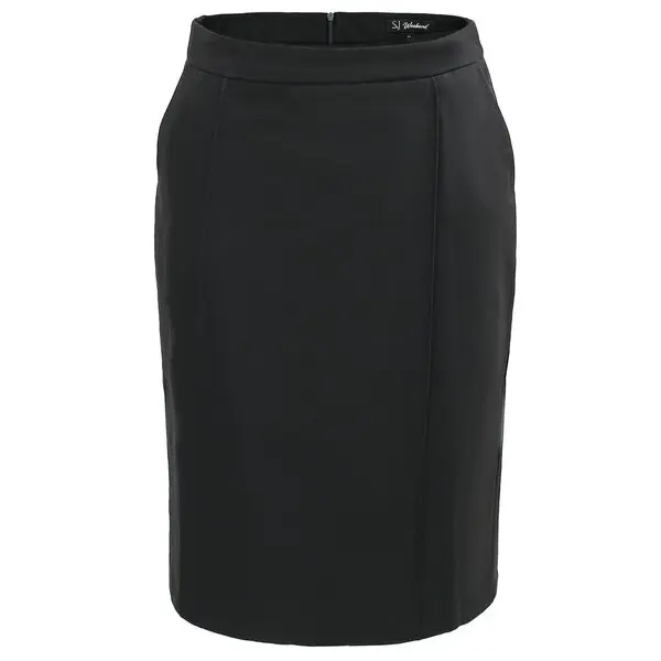 SMART AND JOY Straight Skirt With Stitched Folds